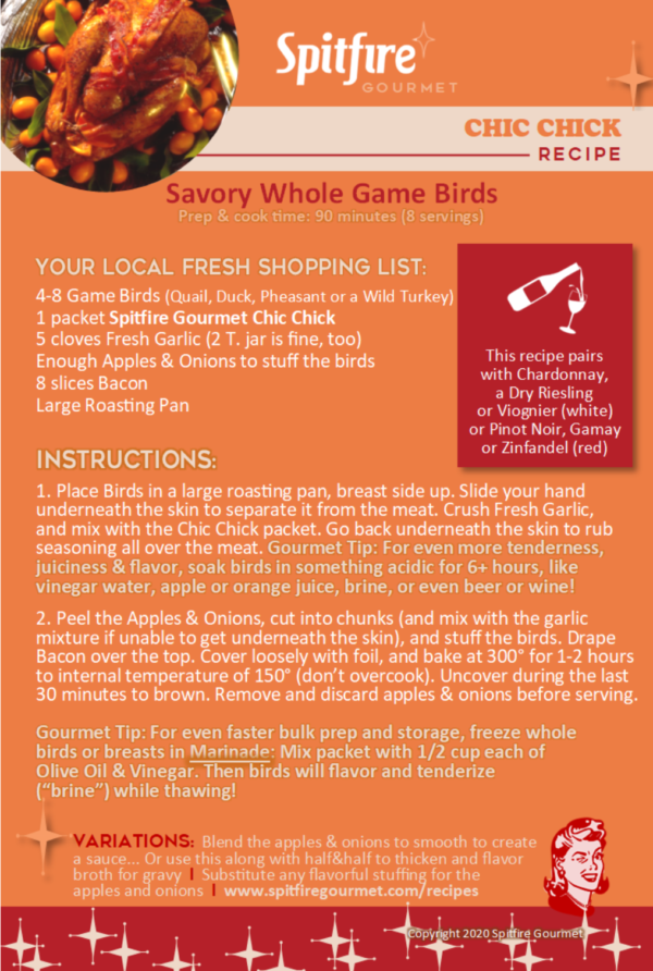Whole Game Birds – Spitfire Gourmet